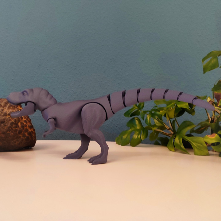 3d Printable T Rex Flexi By Boby Green Creations