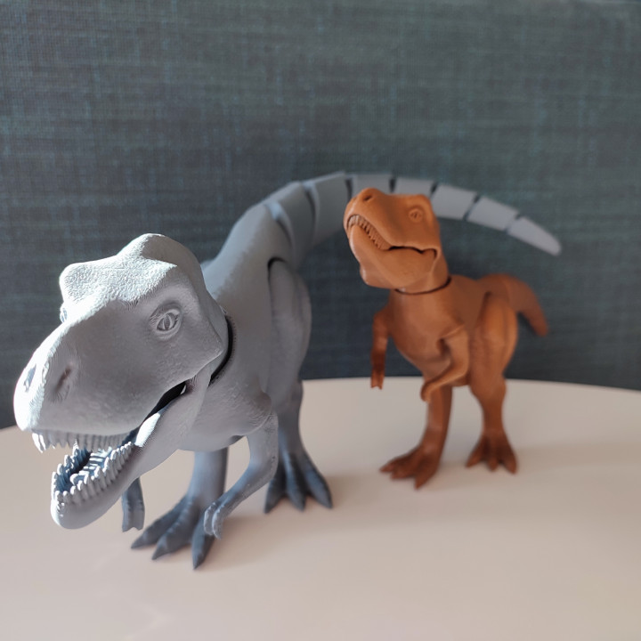 3d Printable T Rex Flexi By Boby Green Creations
