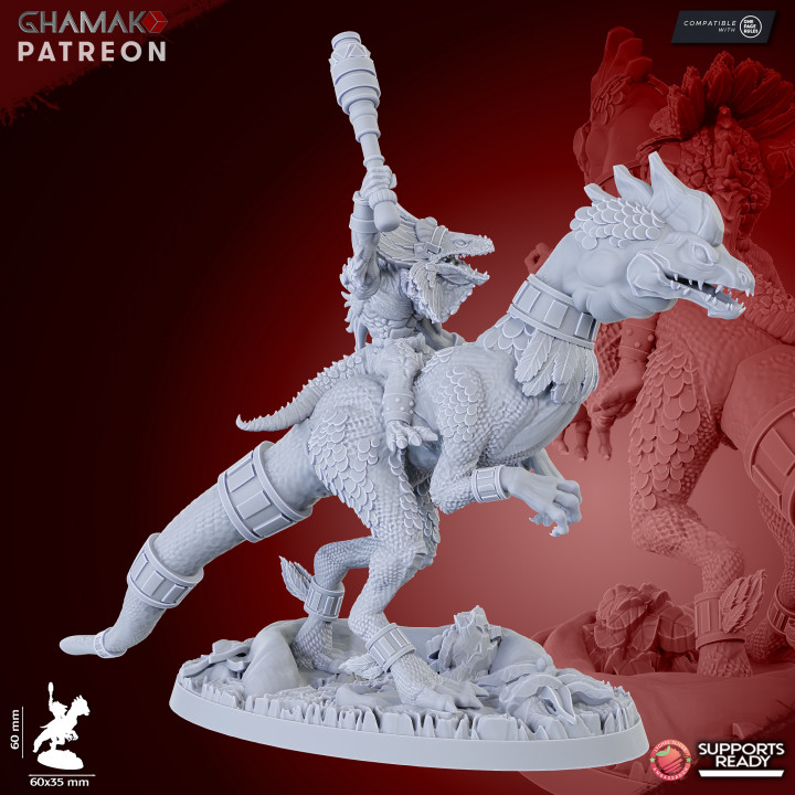 3D Printable Parasauro Warlocks by Ghamak