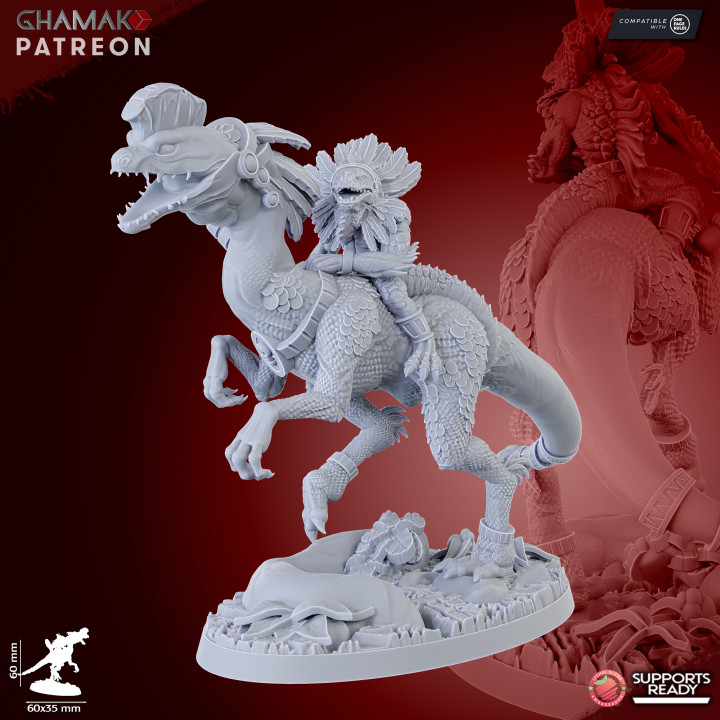 3D Printable Parasauro Warlocks by Ghamak