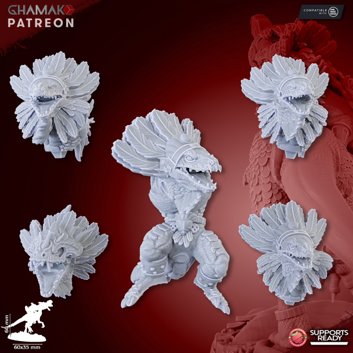 3D Printable Parasauro Warlocks by Ghamak