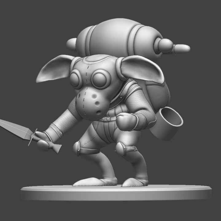 3D Printable Goblin with Dagger - Final Fantasy XI Fan Sculpt by DuneDragoon