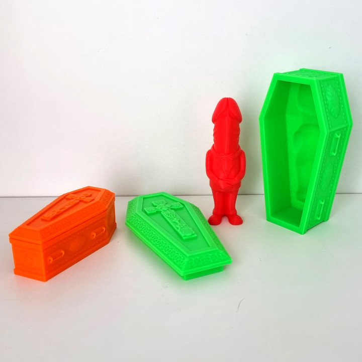 3D Printable Mr Dicky Coffin by iradj3d