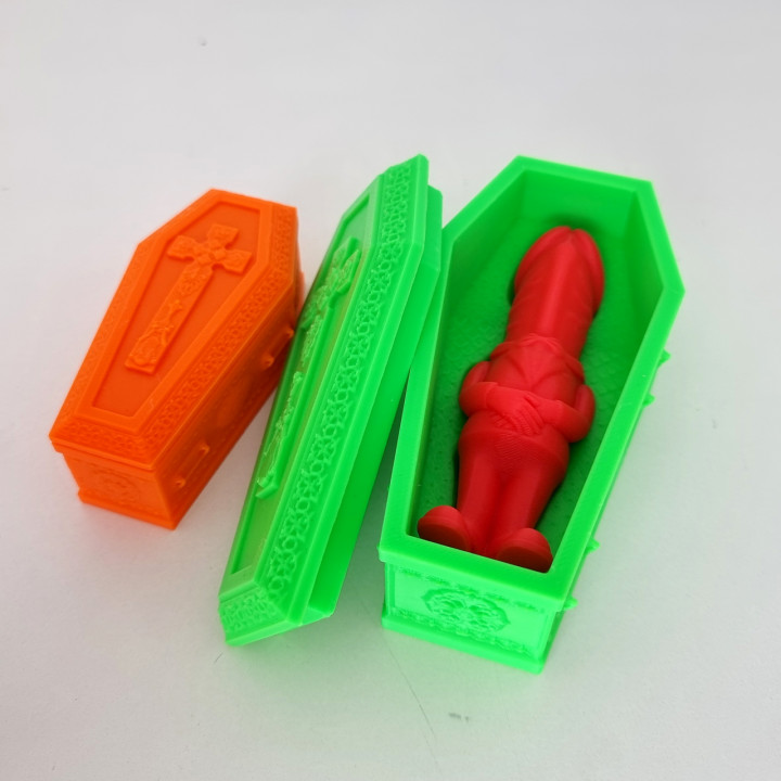 3D Printable Mr Dicky Coffin by iradj3d