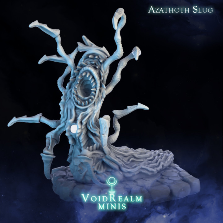 3D Printable Azathoth Slug by VoidRealm Minis
