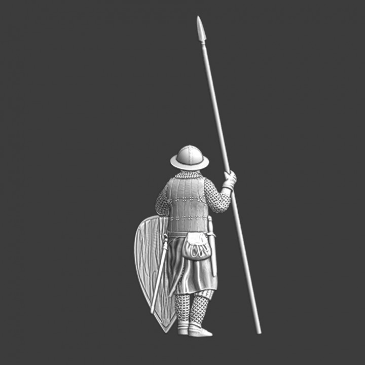 3D Printable Medieval guard - yelling at the persons approaching by ...