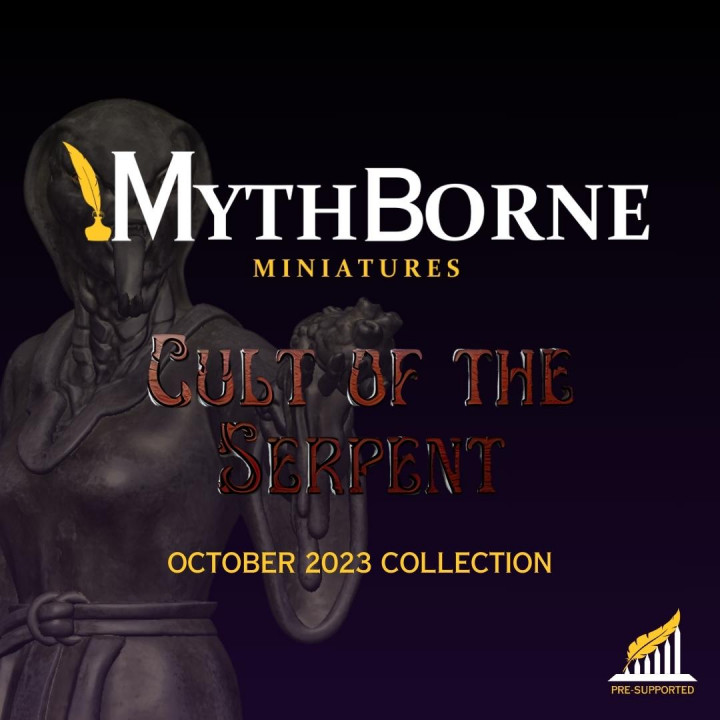 3D Printable Cult of the Serpent - October 2023 Collection by Mythborne ...