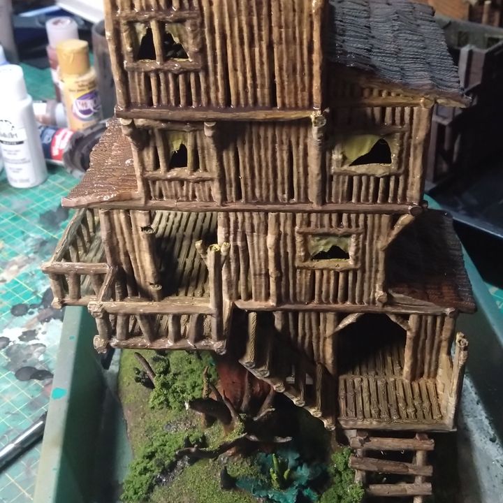 3D Print of Swamp Inn - Tabletop Terrain - 28 MM by jameswaddell