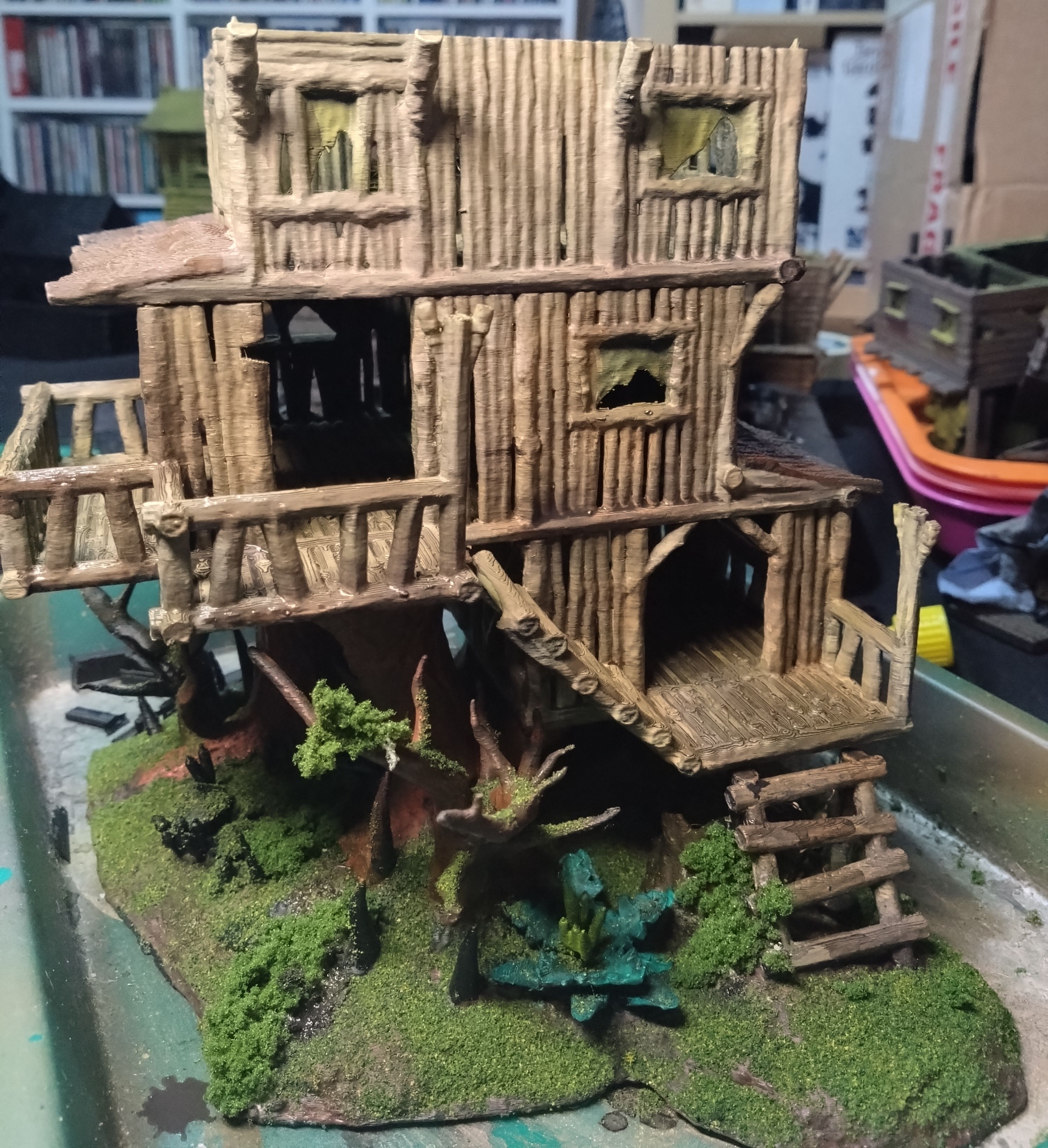 3D Printable Swamp Inn - Tabletop Terrain - 28 MM by MiniatureLand