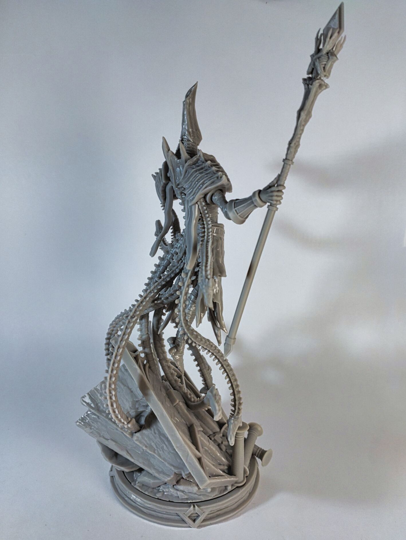 3D Printable Amothep The Dark Pharaoh by Parasite Collectibles