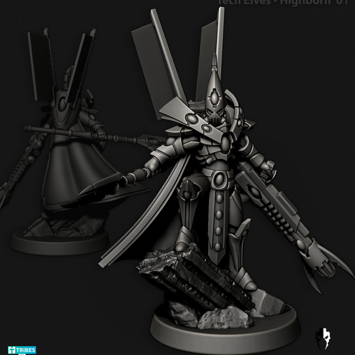 3D Printable Tech Elves - Elites by Edge Miniatures