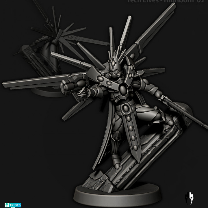 3D Printable Tech Elves - Elites by Edge Miniatures