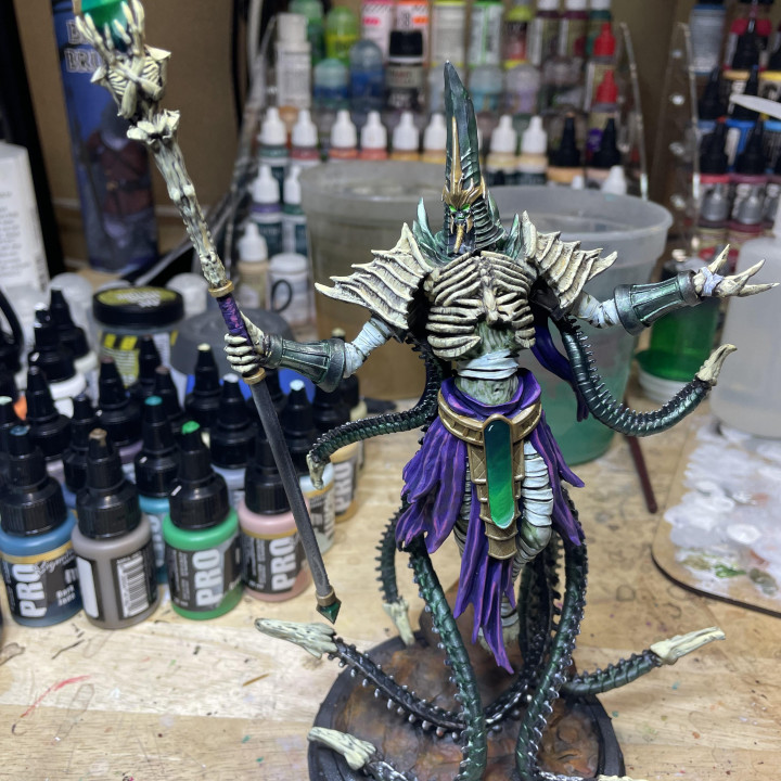 3D Print of Amothep The Dark Pharaoh Walker by timothyhayes