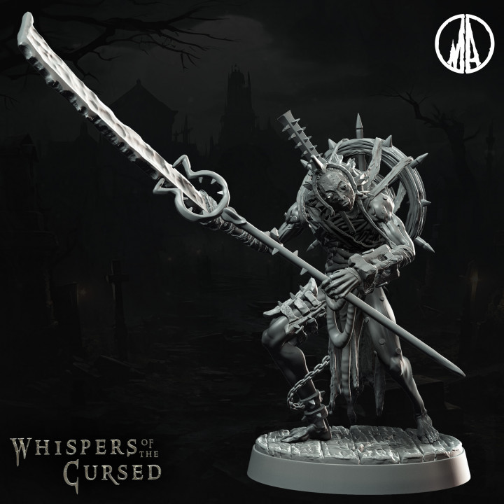 3D Printable Dreadful Executor - 4 poses - Whispers of the Cursed by ...
