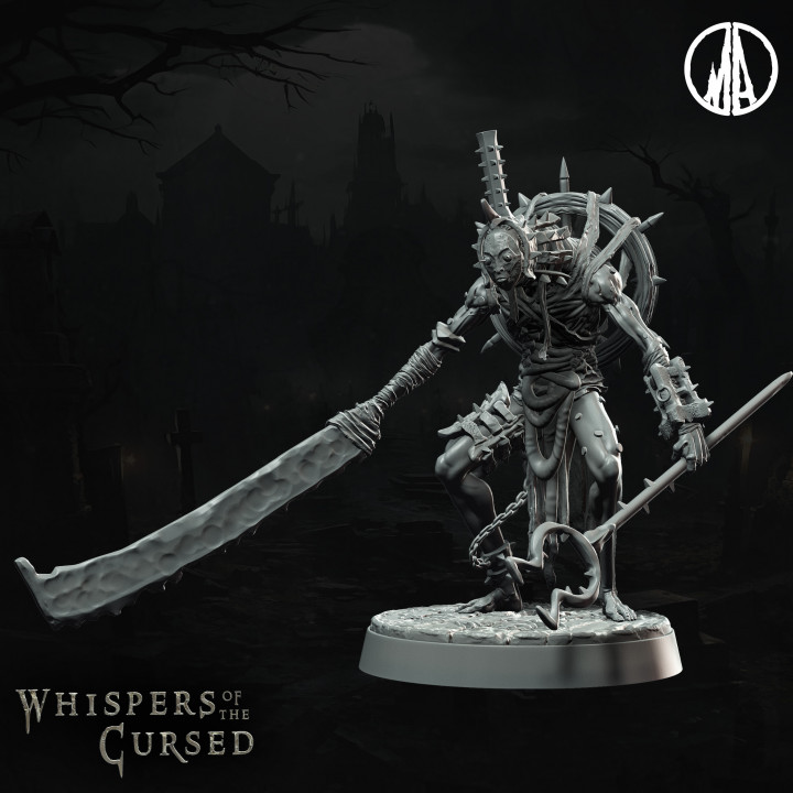 3D Printable Dreadful Executor - 4 poses - Whispers of the Cursed by ...