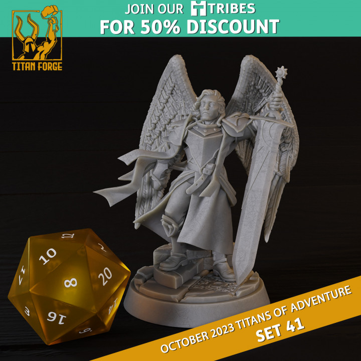 3D Printable RPG - DnD Hero Characters - Titans of Adventure Set 41 by ...