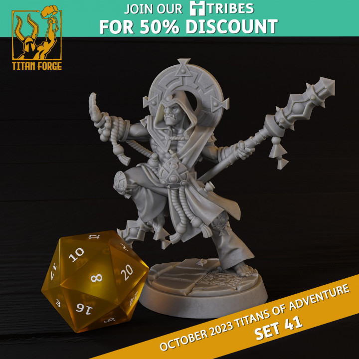 3D Printable RPG - DnD Hero Characters - Titans of Adventure Set 41 by ...