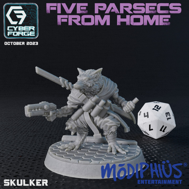3D Printable Cyber Forge - October 2023 Release by Titan Forge Miniatures