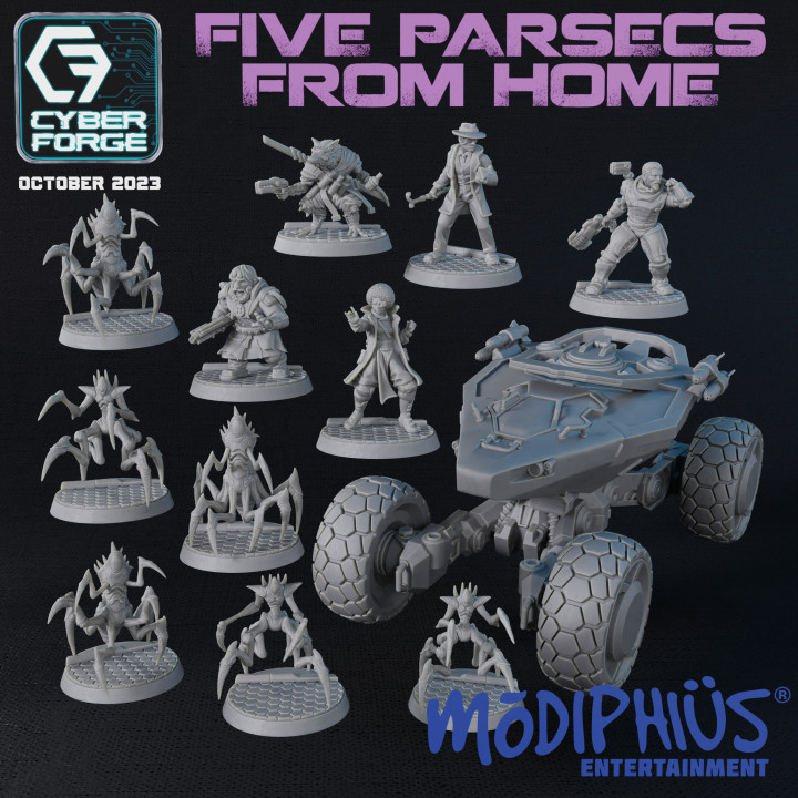 3D Printable Cyber Forge - October 2023 Release by Titan Forge Miniatures