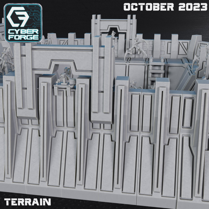 3D Printable Cyber Forge - October 2023 Release by Titan Forge Miniatures