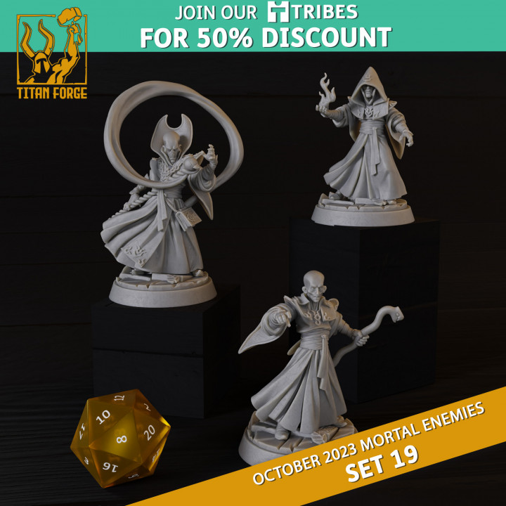 3D Printable RPG - Monsters DnD 5e - Mortal Enemies Set 19 by Titan ...