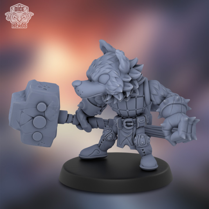 3D Printable Wild Wolves Guilds (pre-supported) by Dice Heads