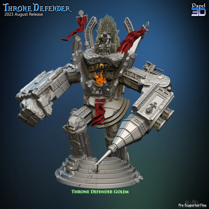 3D Printable Throne Defender Giant by Papel 3D