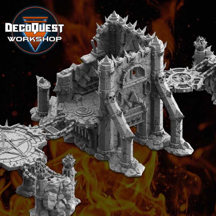 3D Printable Hell modular platforms by DecoQuest Workshop