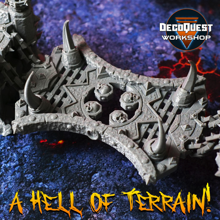 3D Printable Hell modular platforms by DecoQuest Workshop