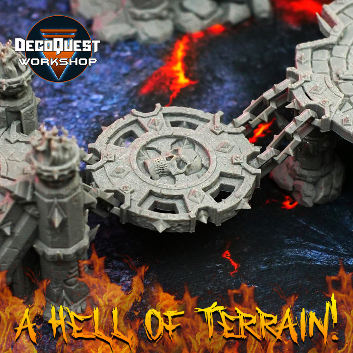 3D Printable Hell modular platforms by DecoQuest Workshop