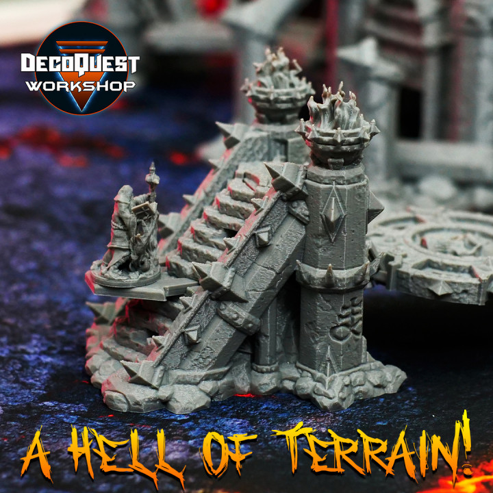 3D Printable Hell modular platforms by DecoQuest Workshop