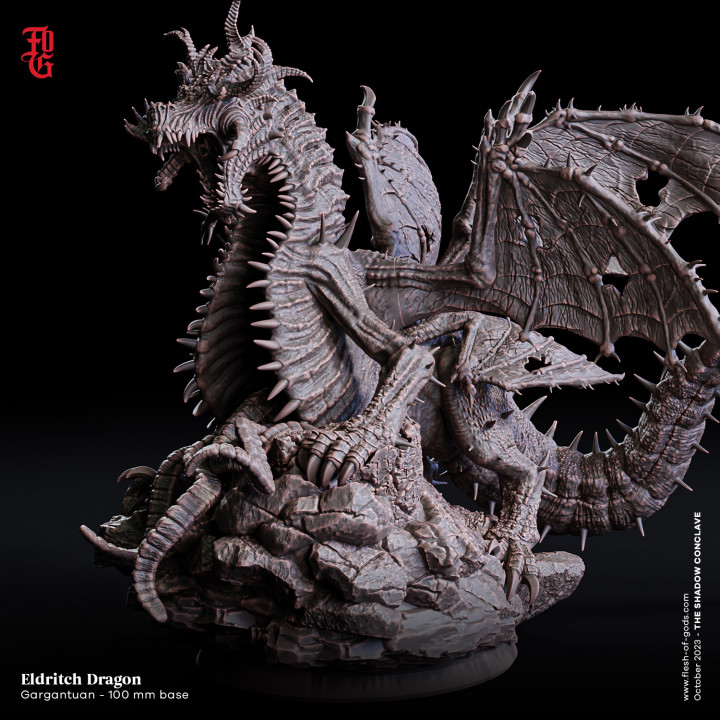 3D Printable Eldritch Dragon by Flesh of Gods