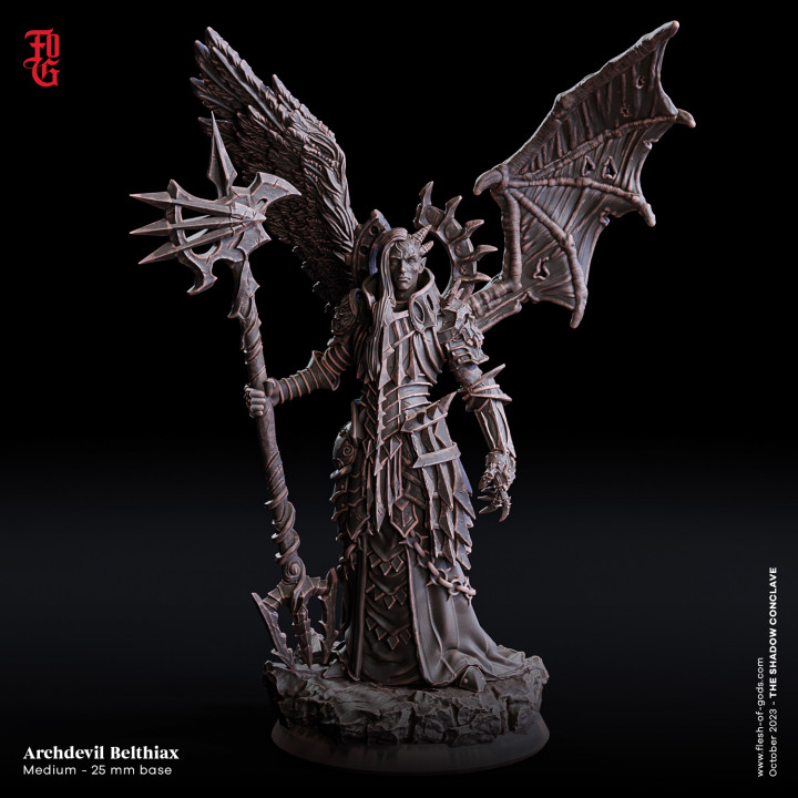 3D Printable Archdevil Belthiax by Flesh of Gods