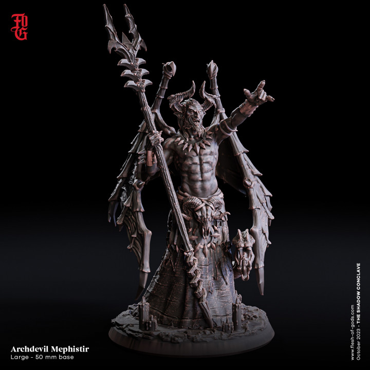 3D Printable Archdevil Mephistir by Flesh of Gods