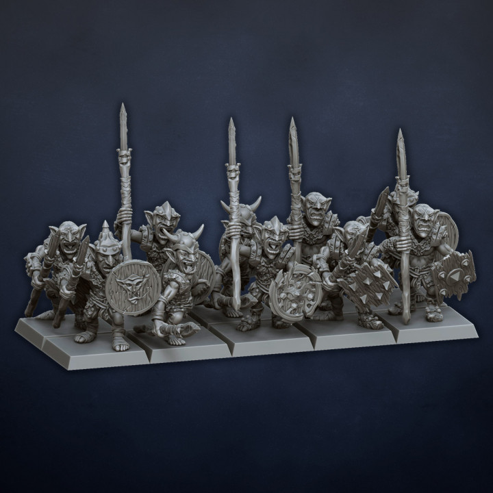 3D Printable Goblin Rabble by Dragon's Lake Miniaturas