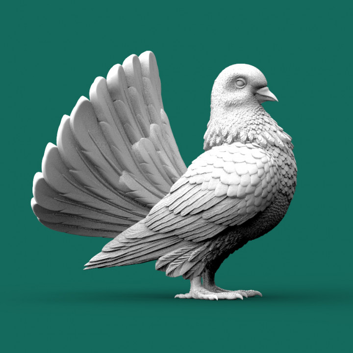 3D Printable pigeon by Dmitry Tishchenkov