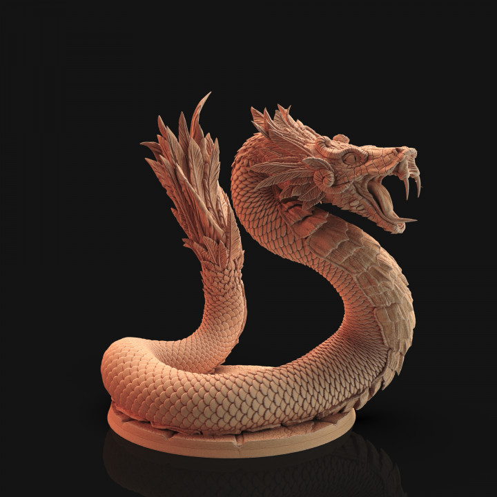 3D Printable Giant serpent by Imp3dsion