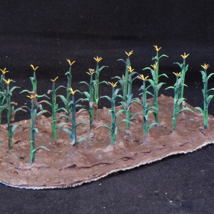3D Printable 28mm Natural Corn Plants by Michael Crossman