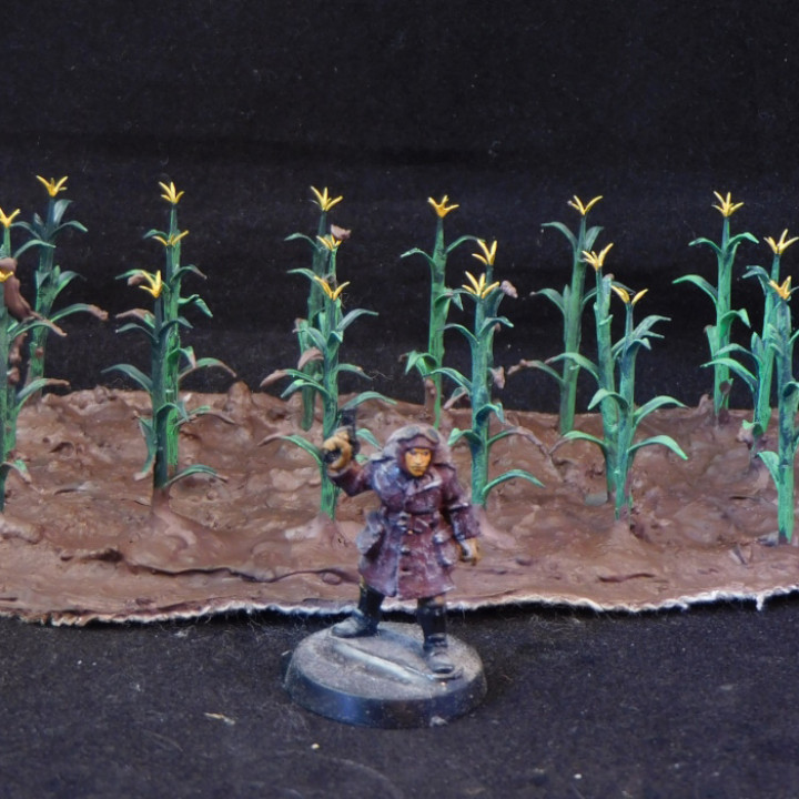 3D Printable 28mm Natural Corn Plants by Michael Crossman