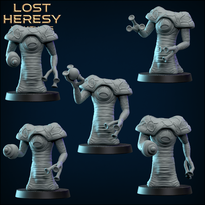 3D Printable Retro Martians by Lost Heresy Miniatures