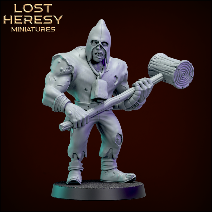 3D Printable Slegg - Carnival Strongman by Lost Heresy Miniatures