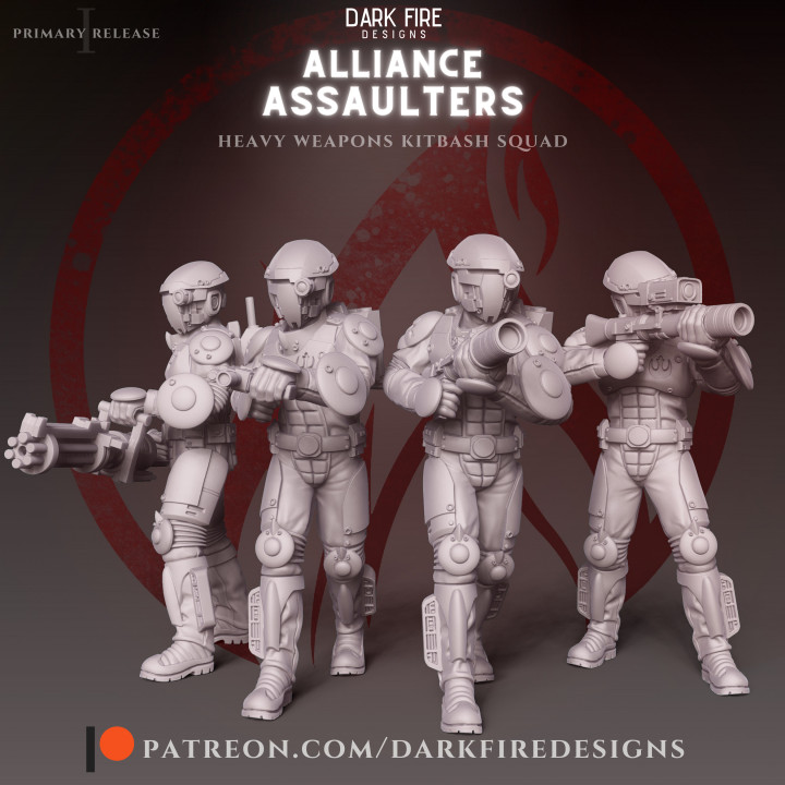 3D Printable Alliance Assaulters by Dark Fire Designs