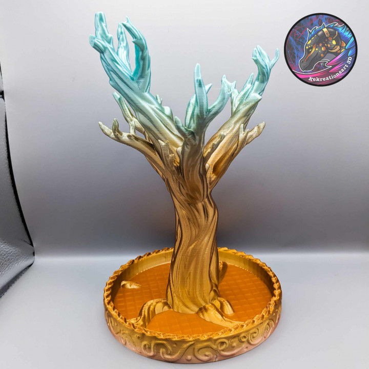 3D Printable Jewelry Tree, Keychain Display by Kirsten M