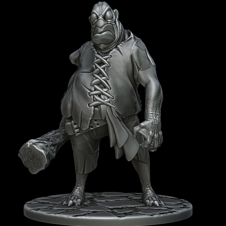 3D Printable Deep One Hybrid by Wundervale Games