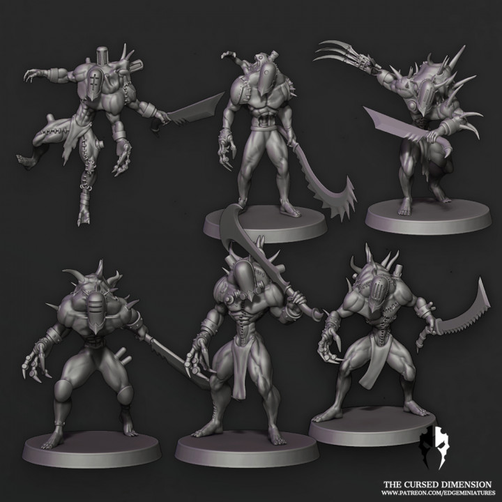 3D Printable Cursed Elves - Flesh Bundle by Edge Miniatures