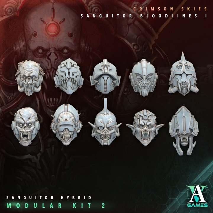 3D Printable Sanguitor Hybrids by Archvillain Games