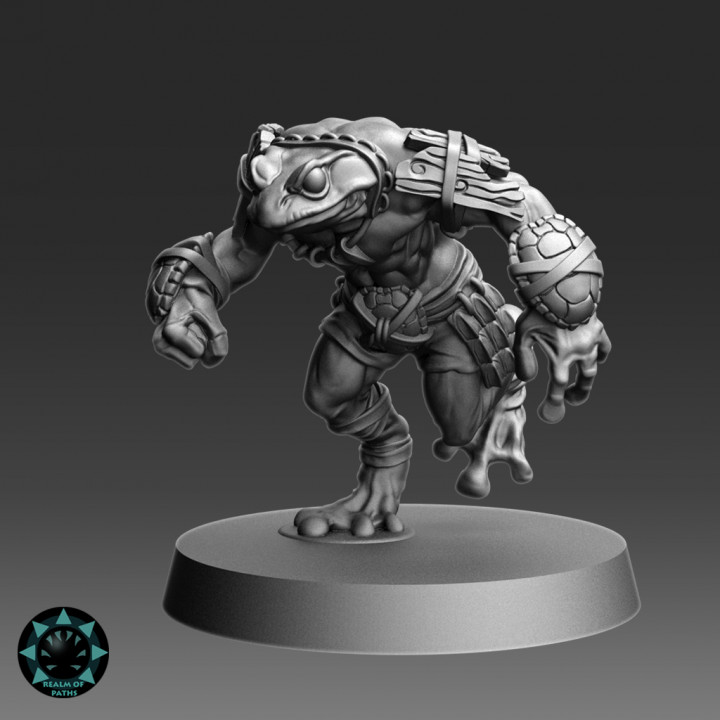 3D Printable Frog - The Swamp - Fantasy Football by Realm of Paths