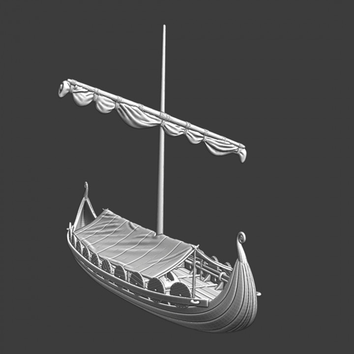 3D Printable Viking ship model with tent/cover by Northern Crusades ...