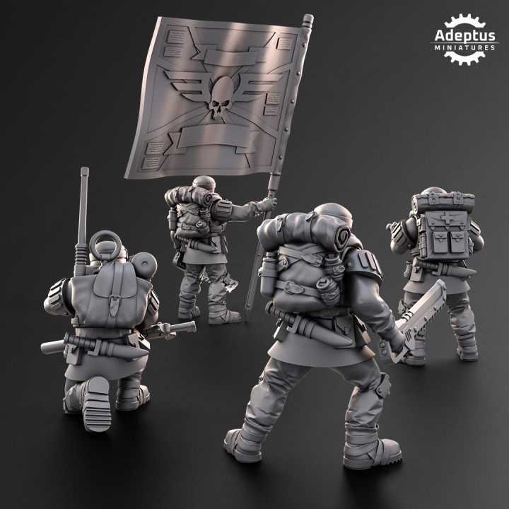 3D Printable Command Squad. Khaleeth Regiment. Imperial Guard by ...