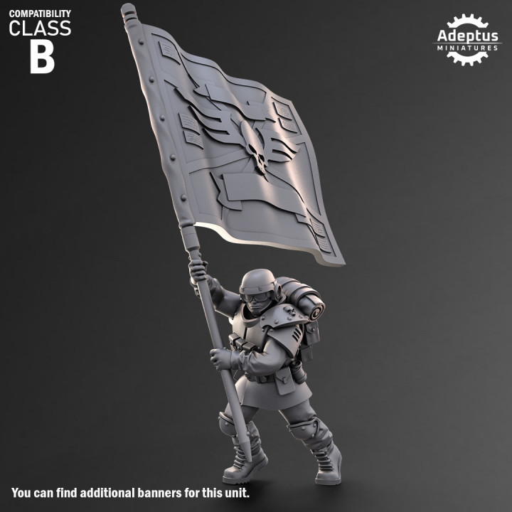 3D Printable Command Squad. Ultima Troops. Imperial Guard by Adeptus ...